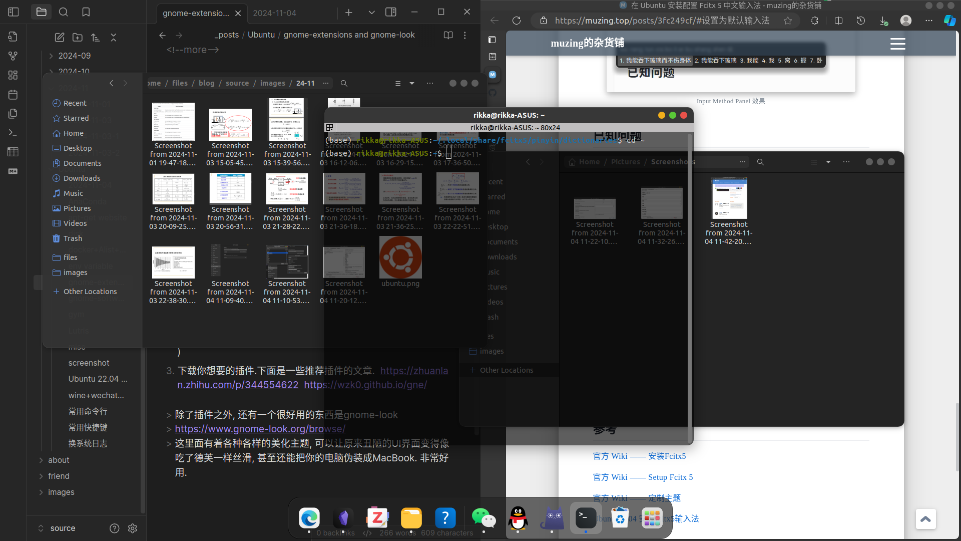Ubuntu22.04 安装fcitx5以及导入中文词库 全过程 / ubuntu chinese input method | RIKKA's Blog